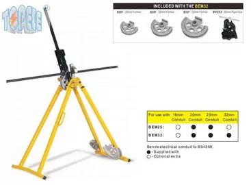 2 Formers Hand Power Gi Conduit Pipe Bender BS4568 Portable Conduit ...