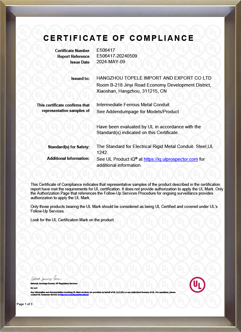 Conduit Manufacturers & Supplier | Topele