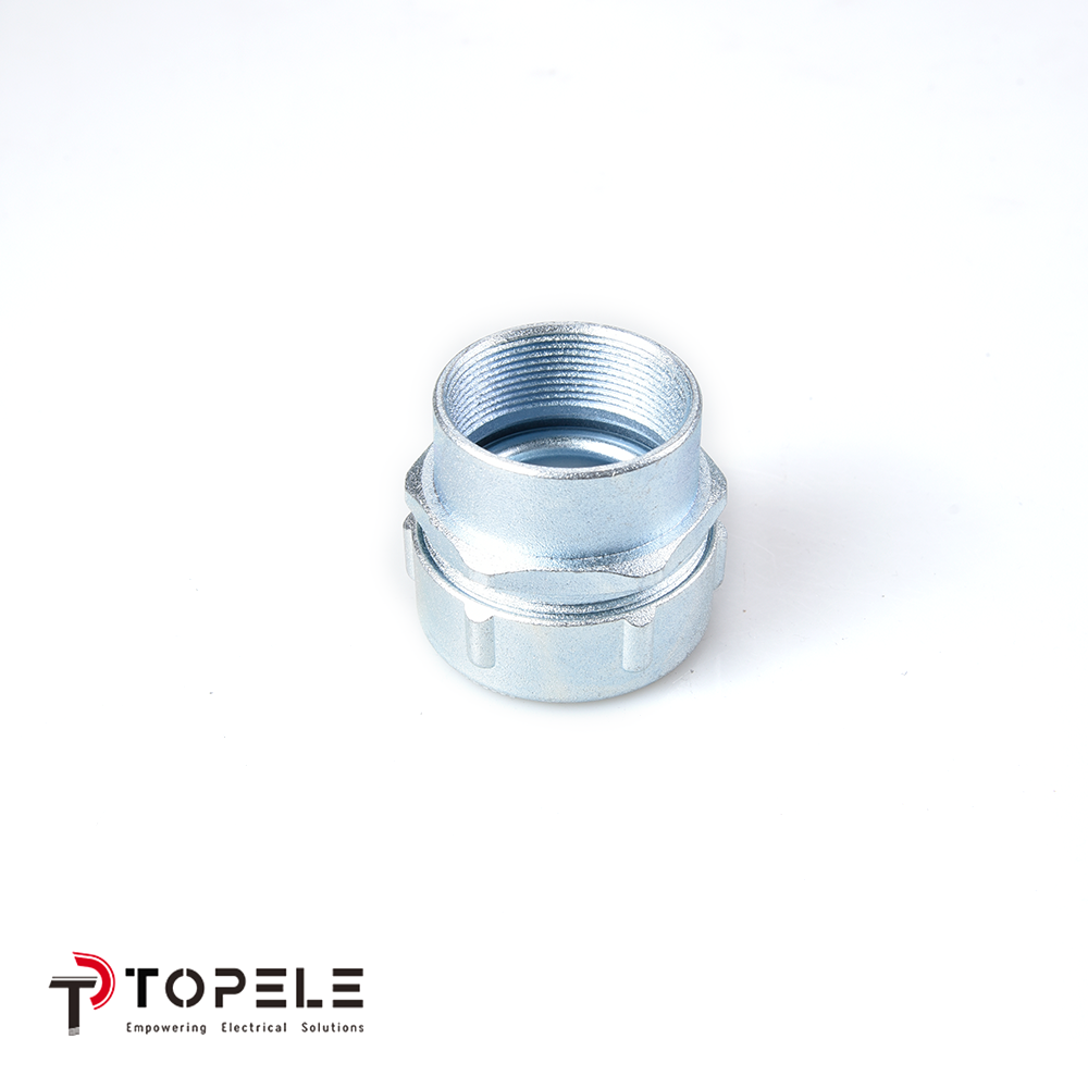 Female Flexible Conduit Connector Plum Type-Zinc | Topele