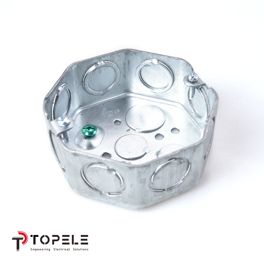 Octagonal Box with Raised Earth Grounding | Topele