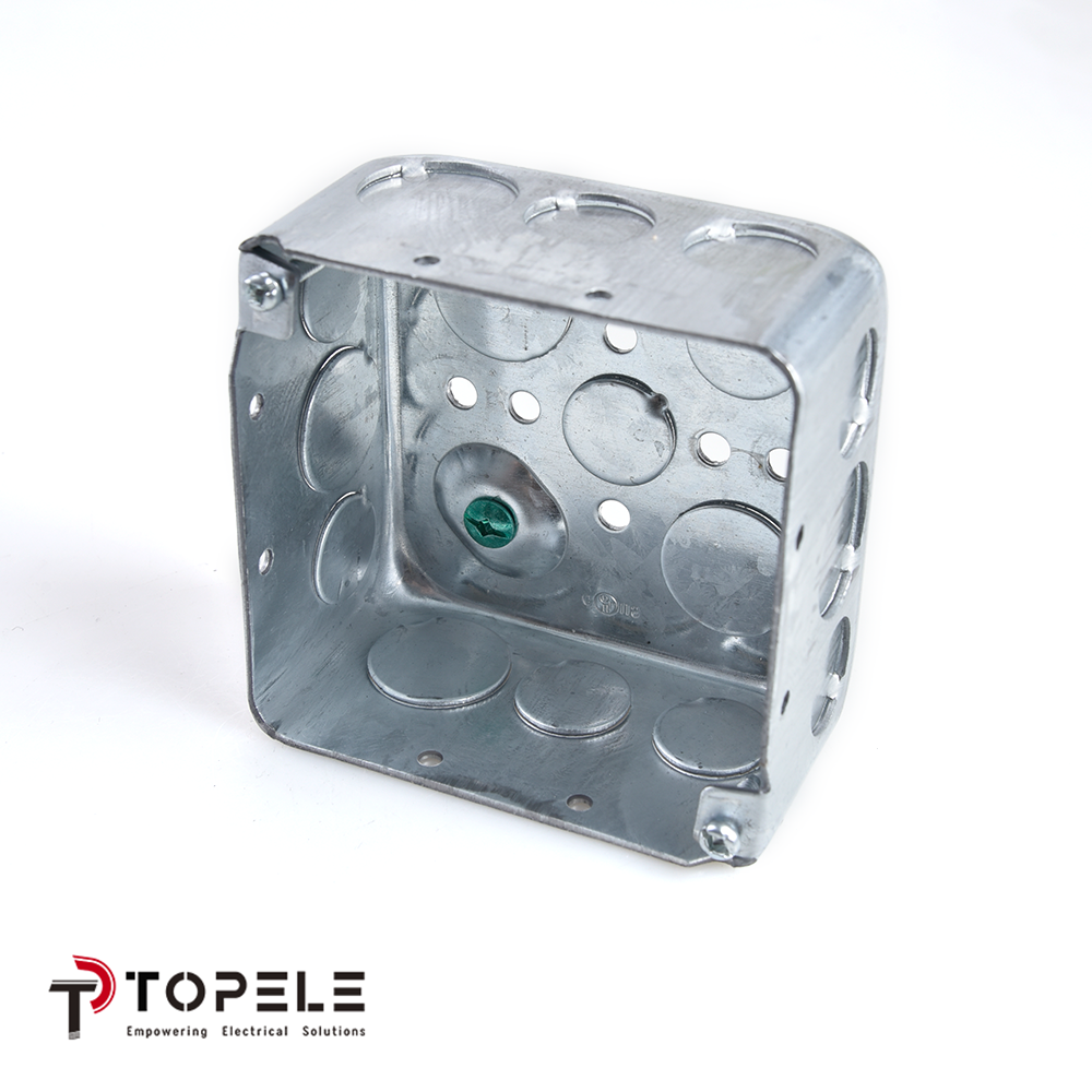 Square Box with Raised Earth Grounding | Topele