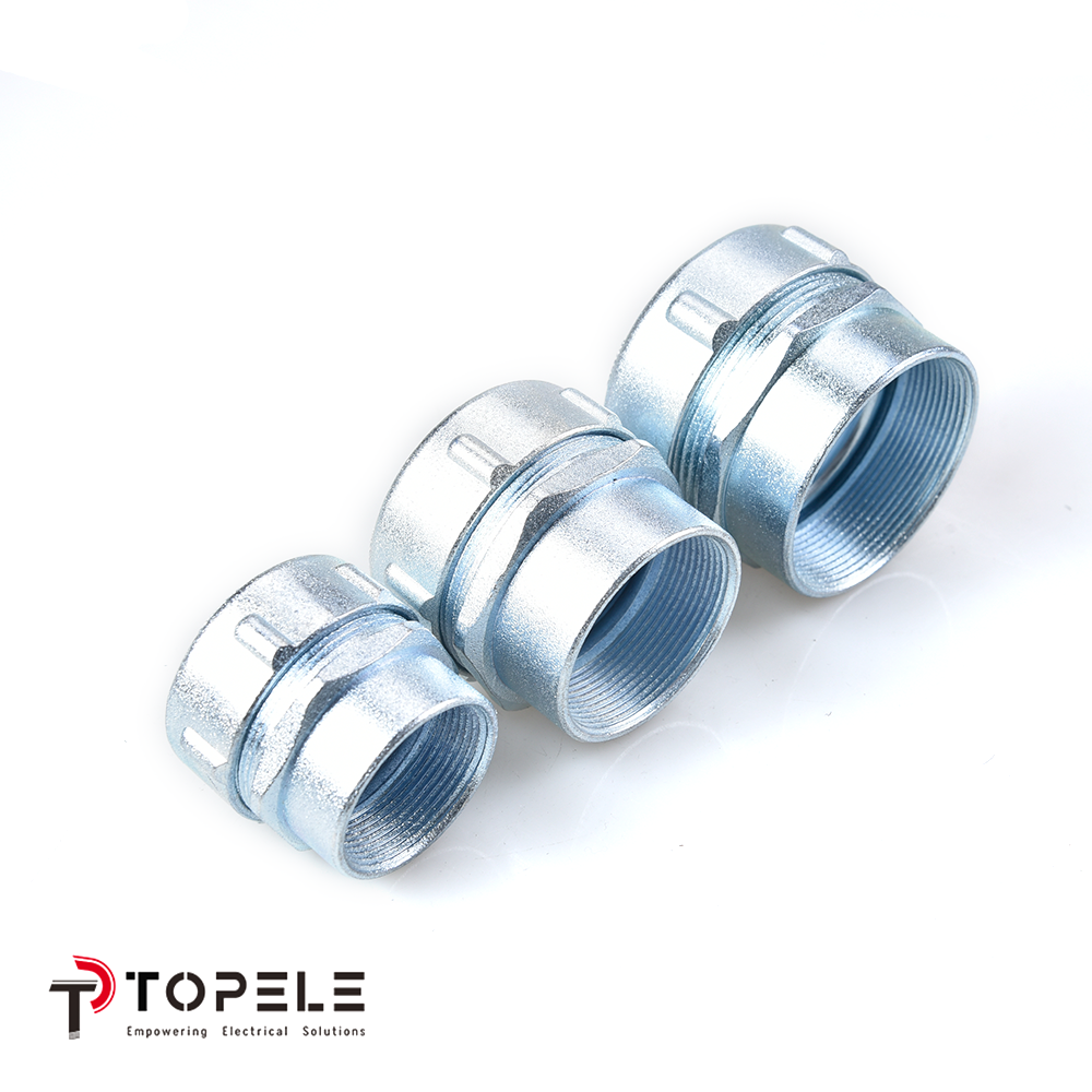 Female Flexible Conduit Connector Plum Type-Zinc | Topele