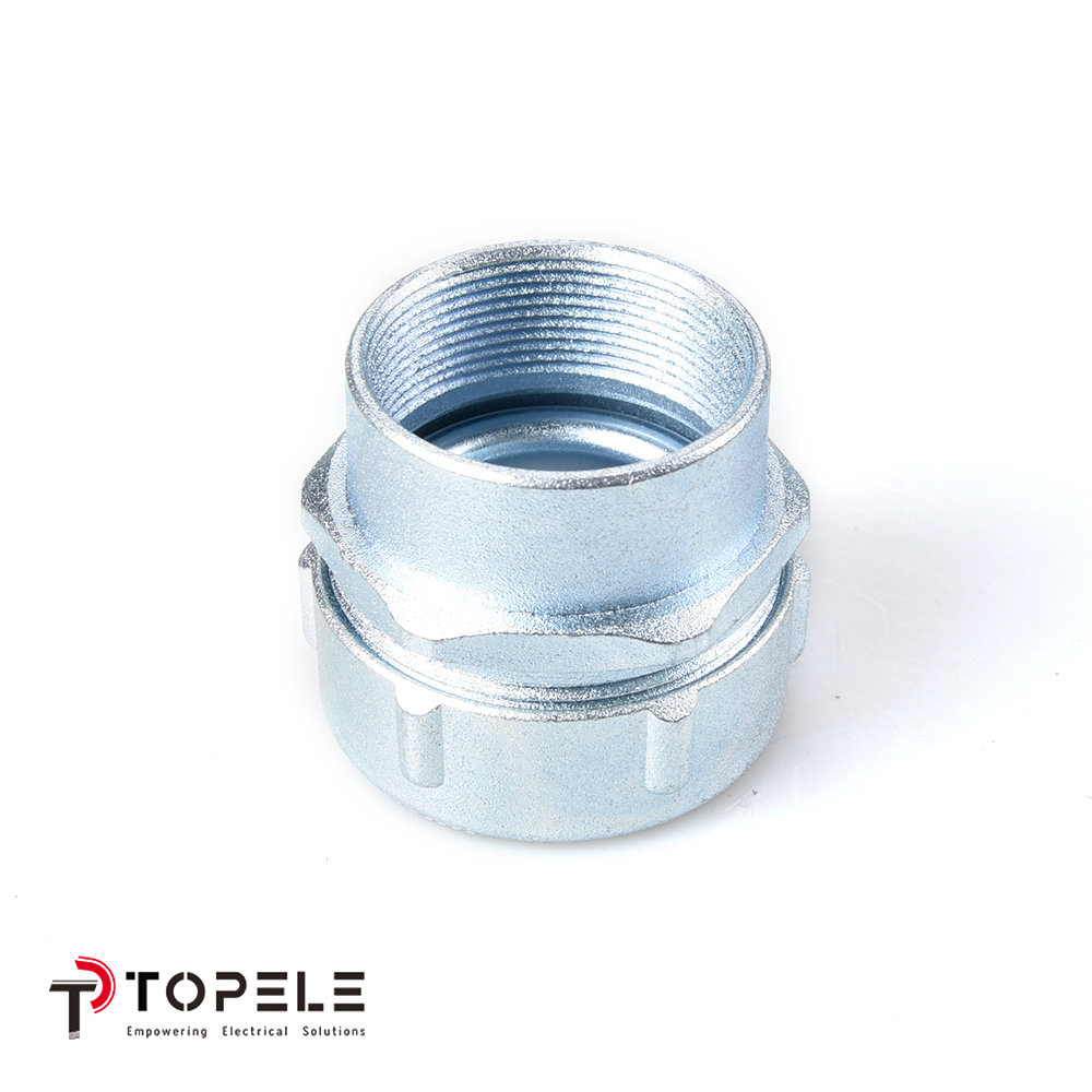 Female Flexible Conduit Connector Plum Type-Zinc | Topele