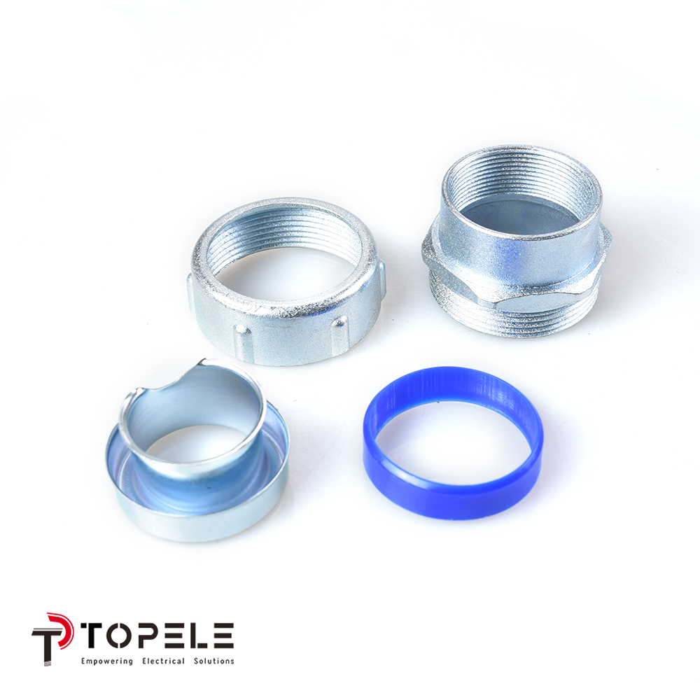 Female Flexible Conduit Connector Plum Type-Zinc | Topele
