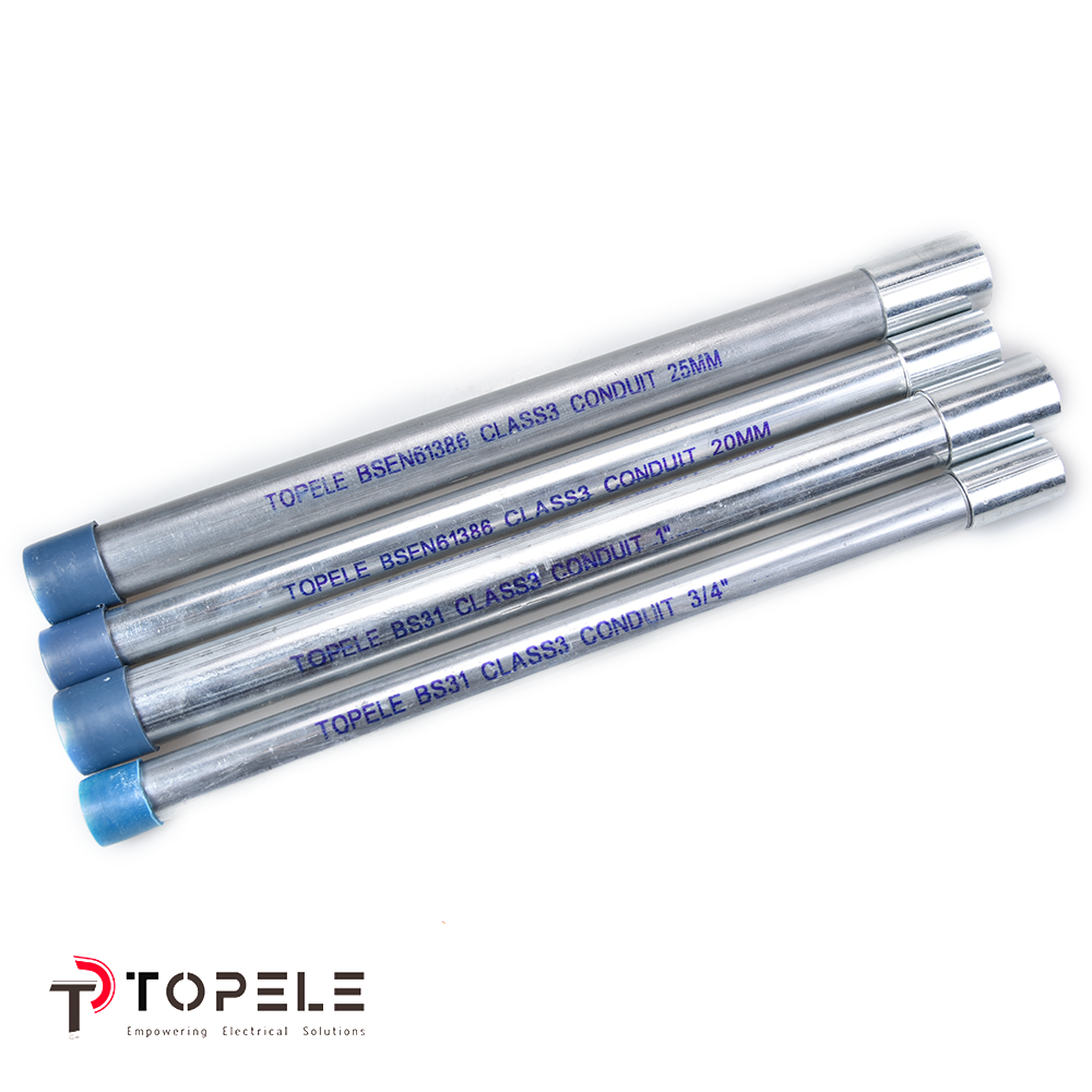 Q195 GI BS4568 Conduit Class 3 BS31 Pre Galvanized for Lighting Circuits