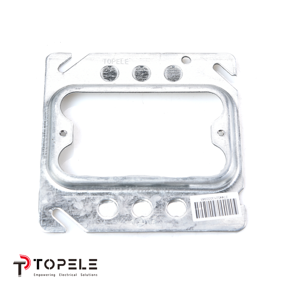 UL Electrical Square Type Steel Conduit Junction Box Cover 0.6mm 0.8mm ...