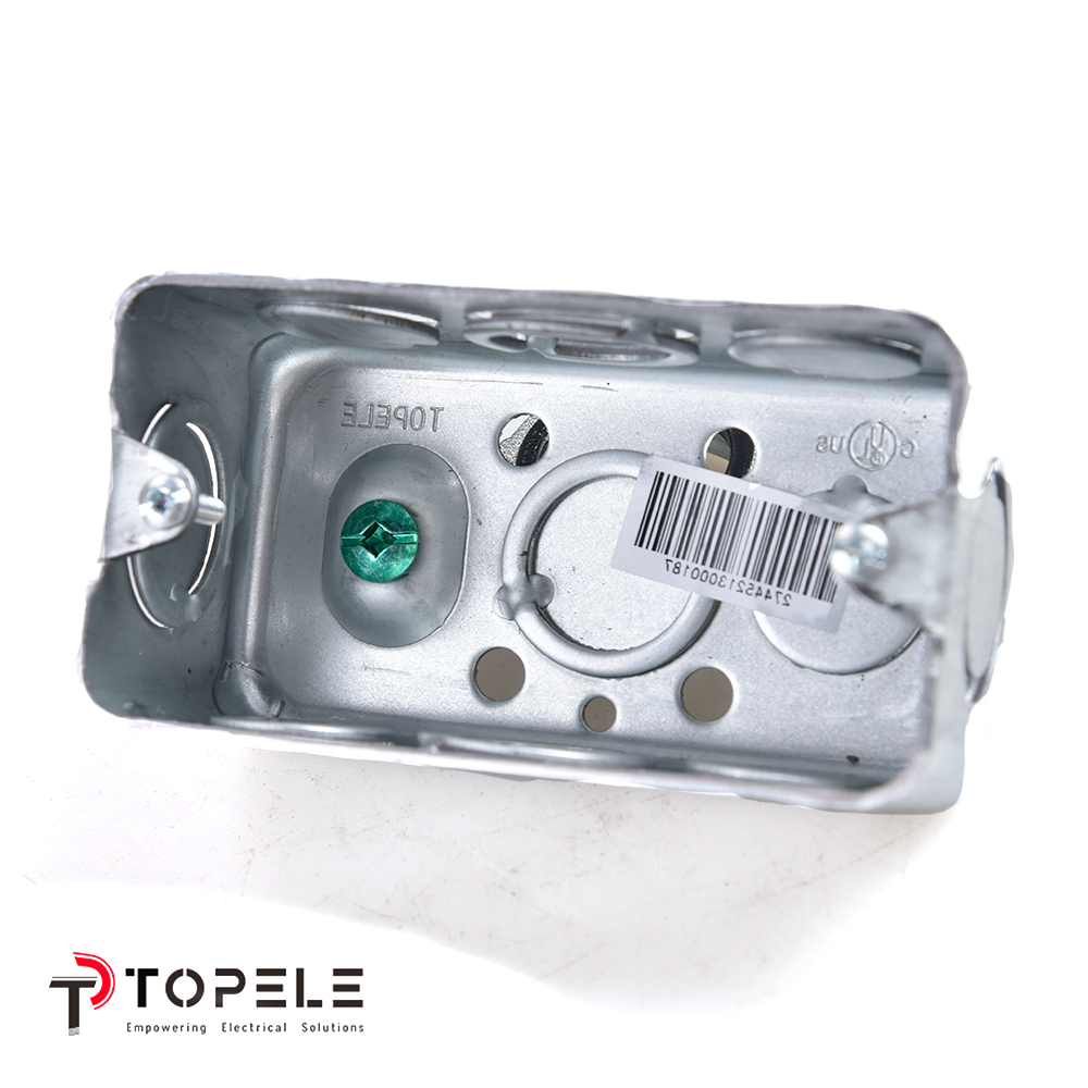 Rectangular Box with Raised Earth Grounding | Topele