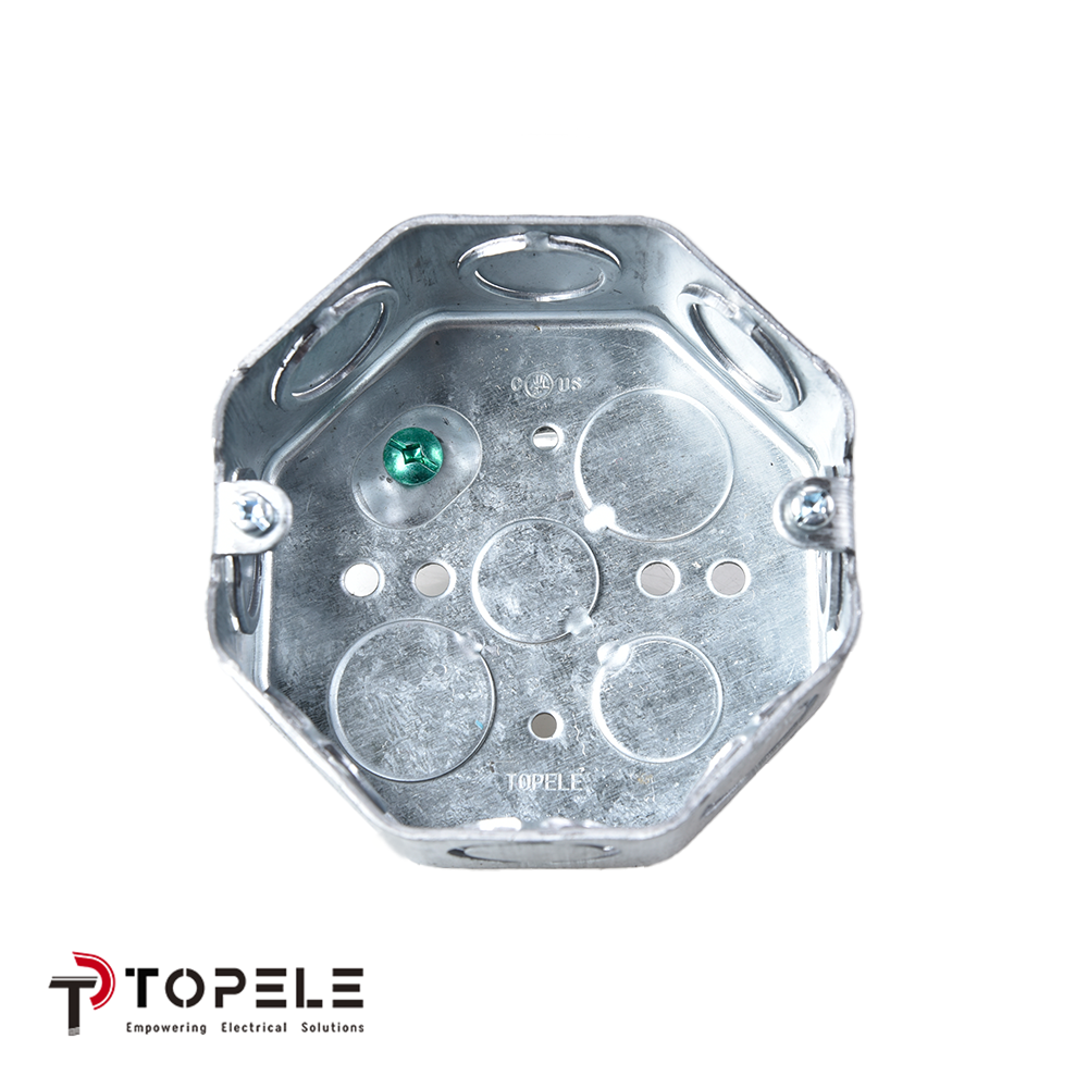 Octagonal Box with Raised Earth Grounding | Topele