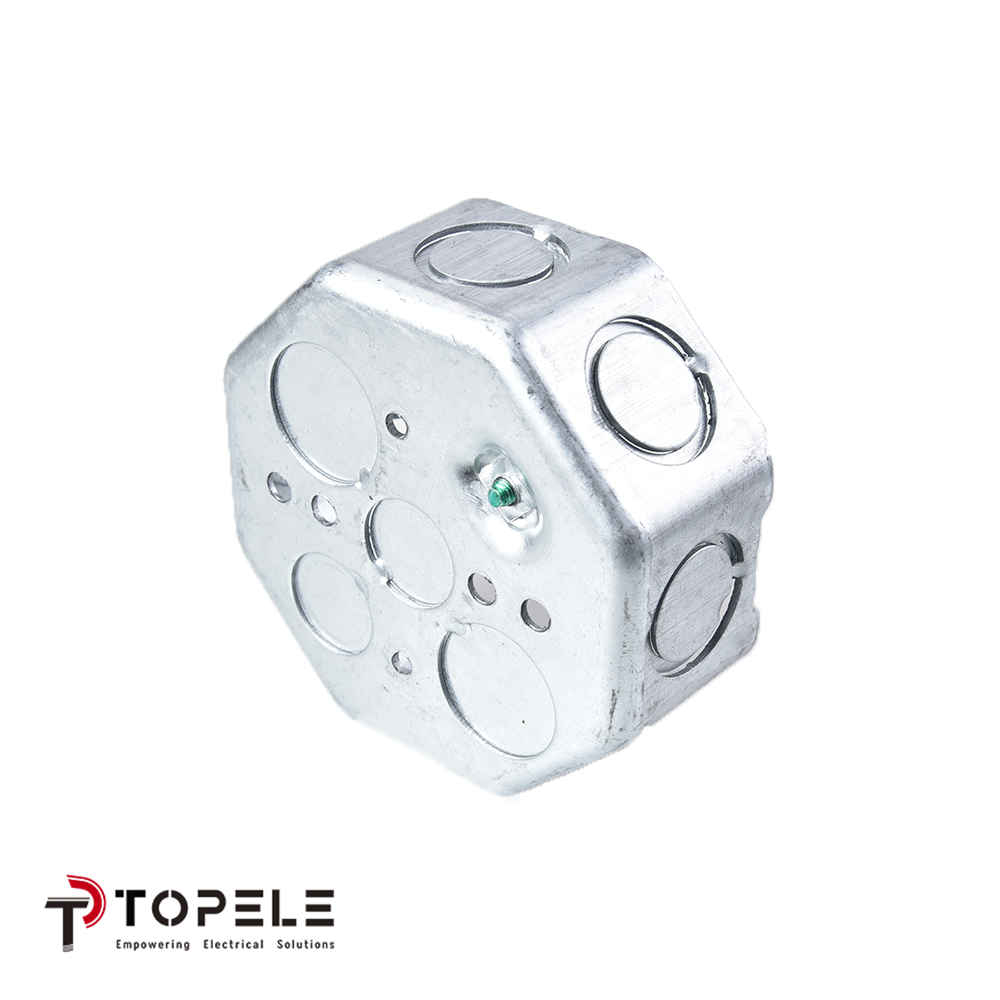 Octagonal Box with Raised Earth Grounding | Topele