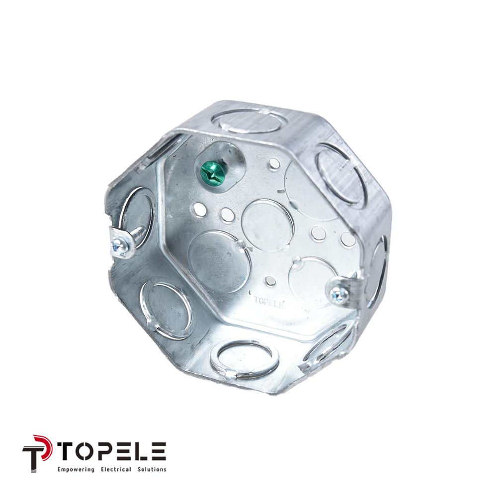 Octagonal Box with Raised Earth Grounding | Topele