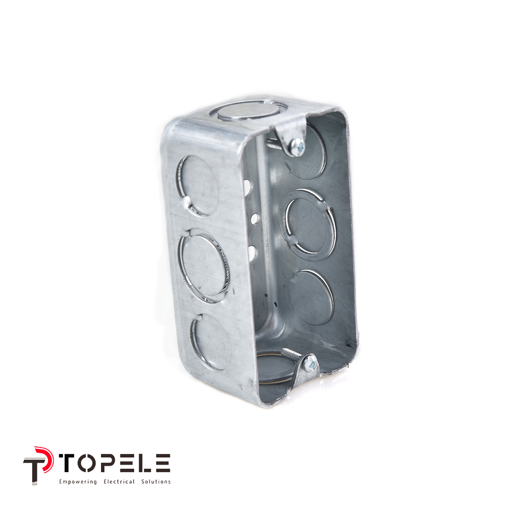 Rectangular Box with Raised Earth Grounding | Topele