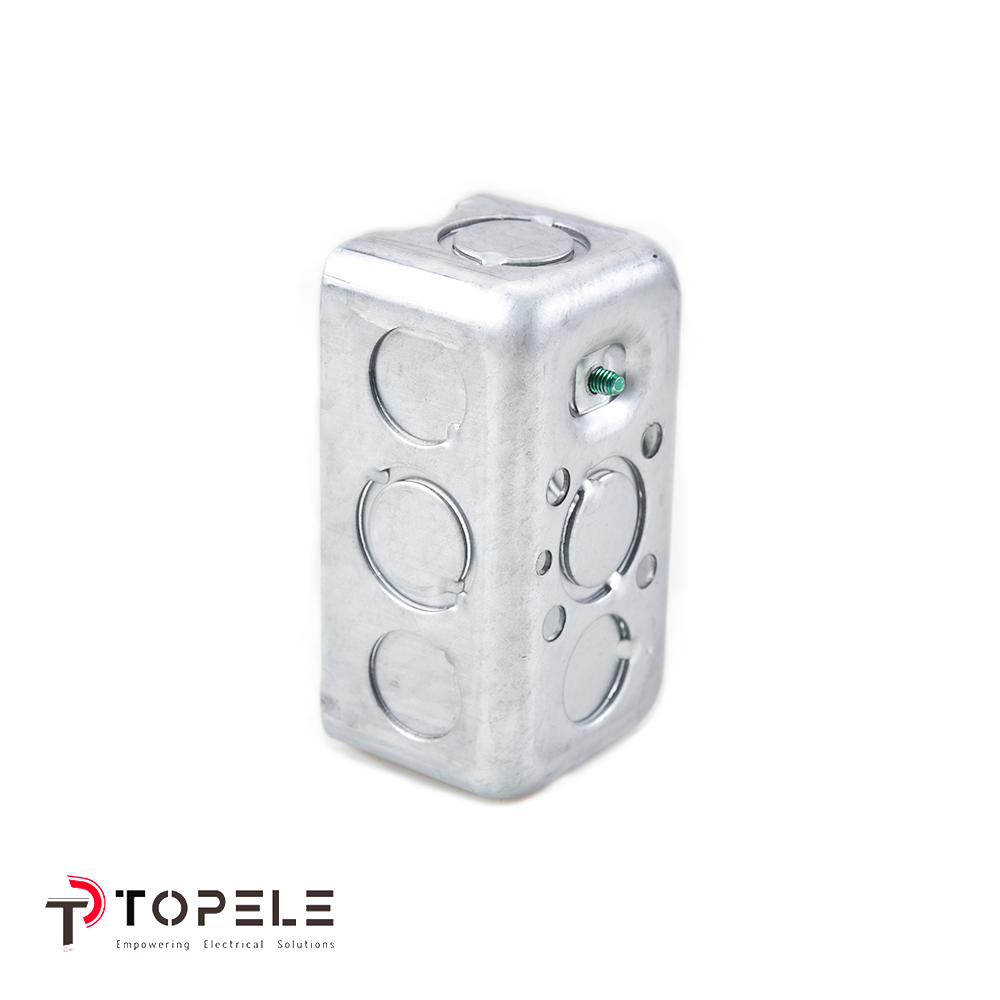 Rectangular Box with Raised Earth Grounding | Topele