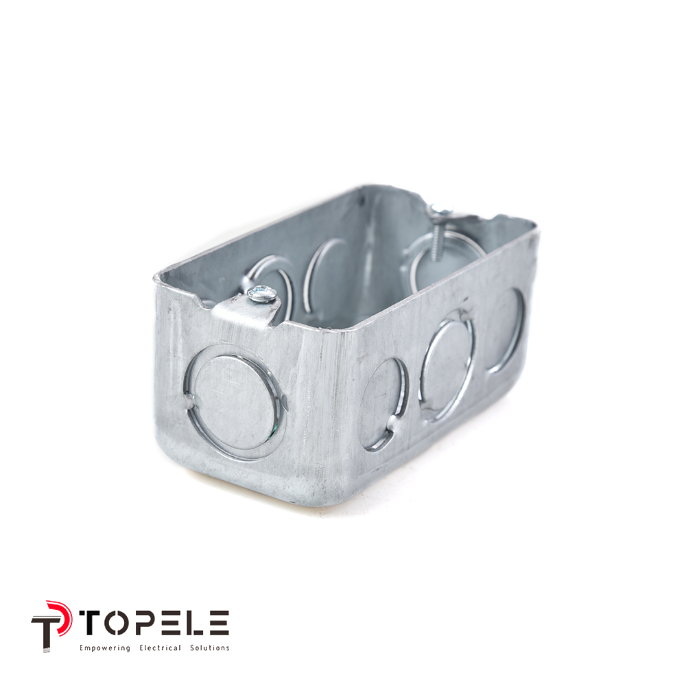 Rectangular Box with Raised Earth Grounding | Topele