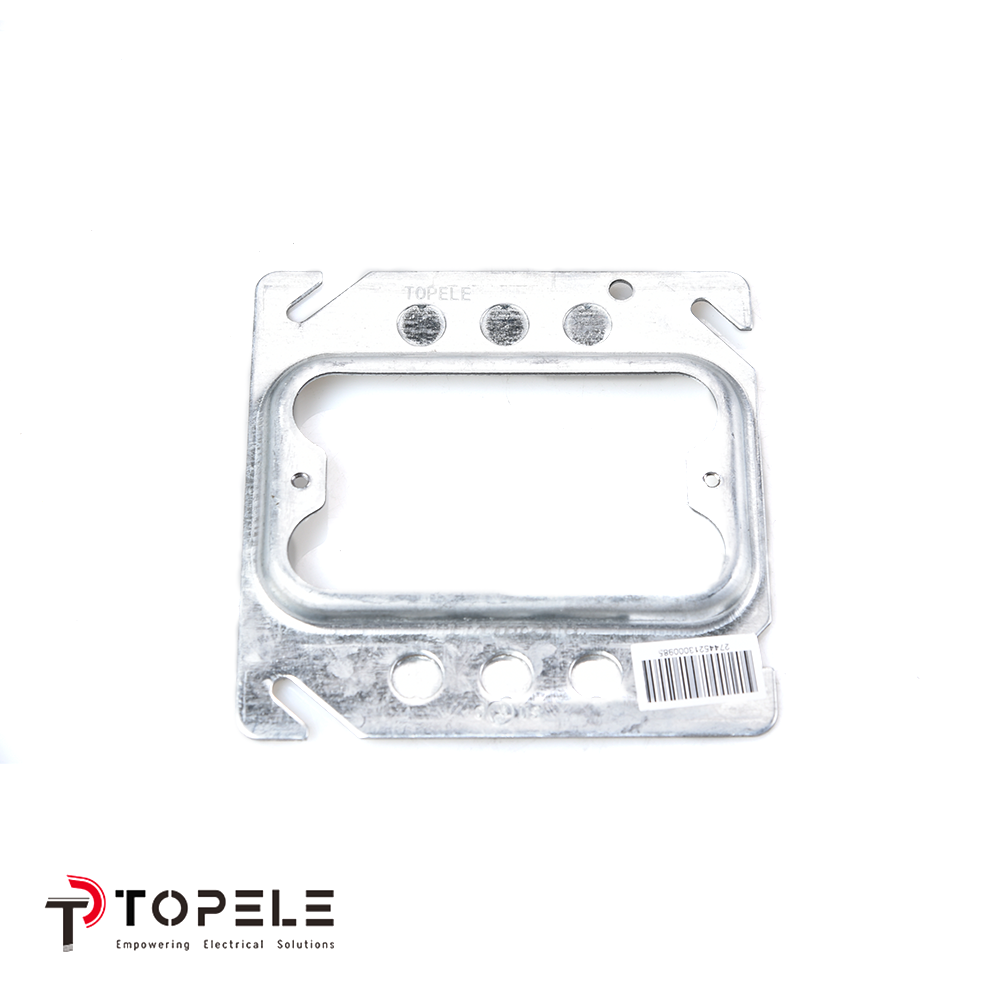 UL Electrical Square Type Steel Conduit Junction Box Cover 0.6mm 0.8mm ...