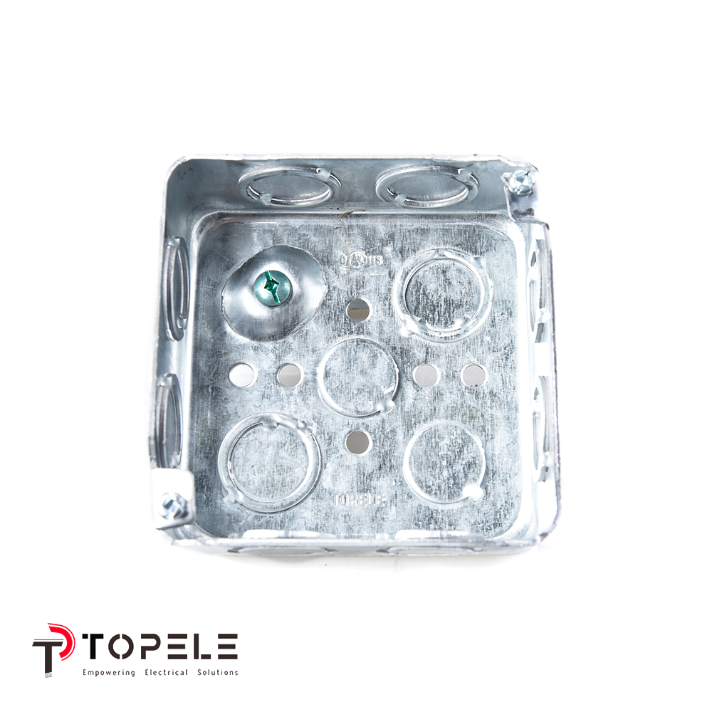 Square Box with Raised Earth Grounding | Topele