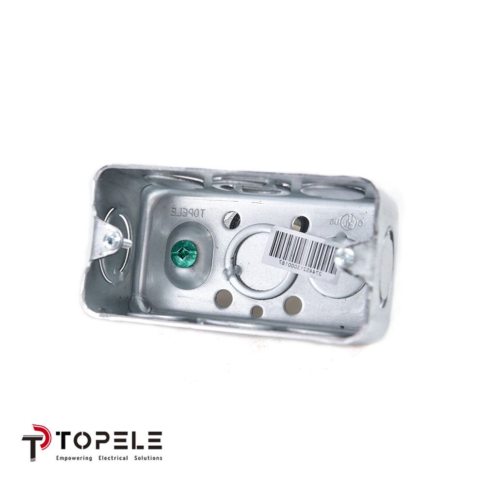 Rectangular Box with Raised Earth Grounding | Topele