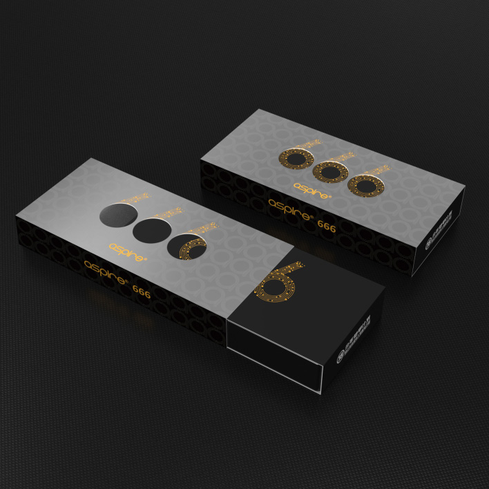 Aspire "666" Double Pull-out Hollow E-cigarette Packaging Box - Yingmei