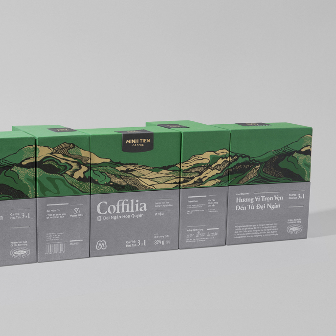 Green and Minimalist Instant Coffee Packaging Boxes - Yingmei