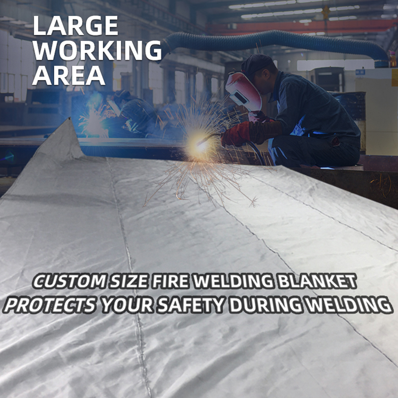 Flexible Anti Fire Large Size Fiberglass Welding Insulation Blanket ...