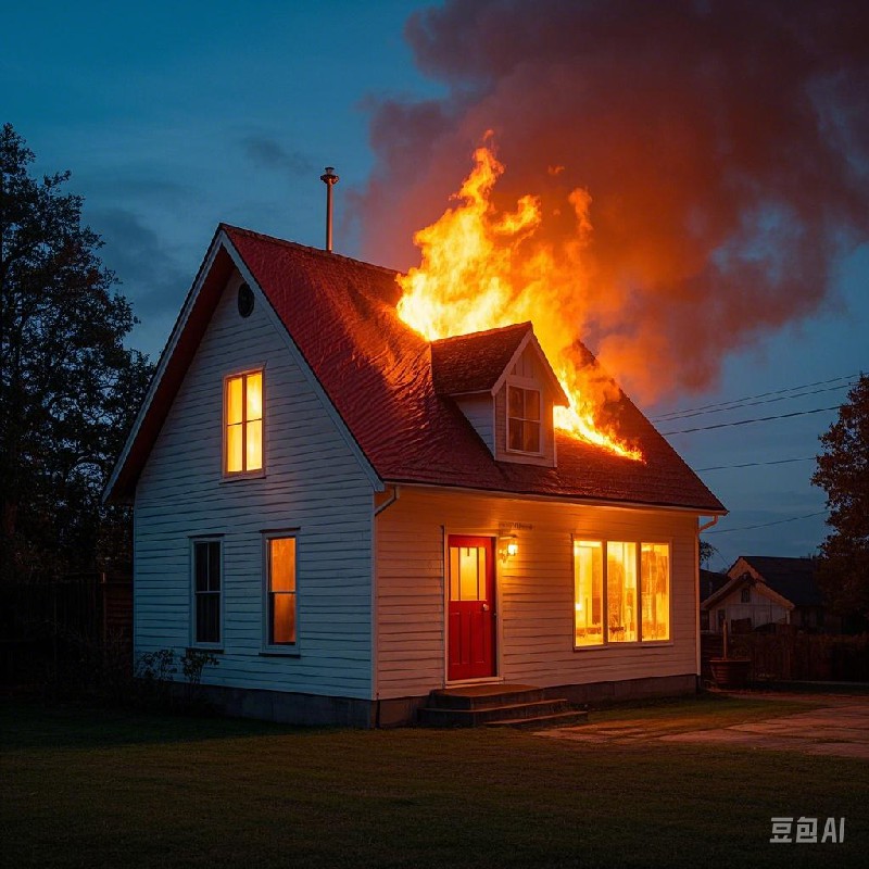 Montieren und entfernen Sie eine riesige Feuerlöschdecke für das ganze ...