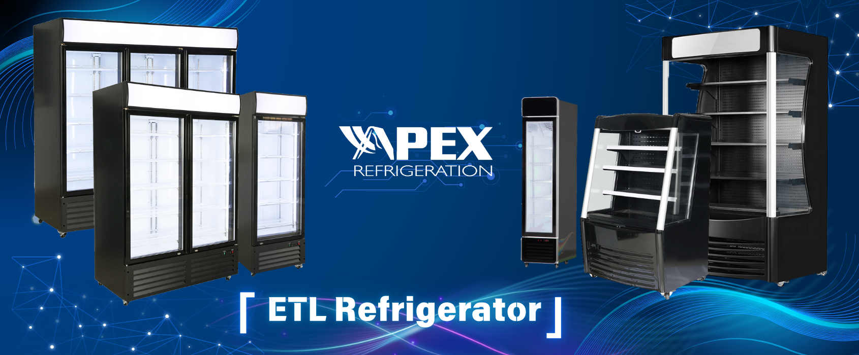 Refrigerador de exhibición ETL | Apex Cool