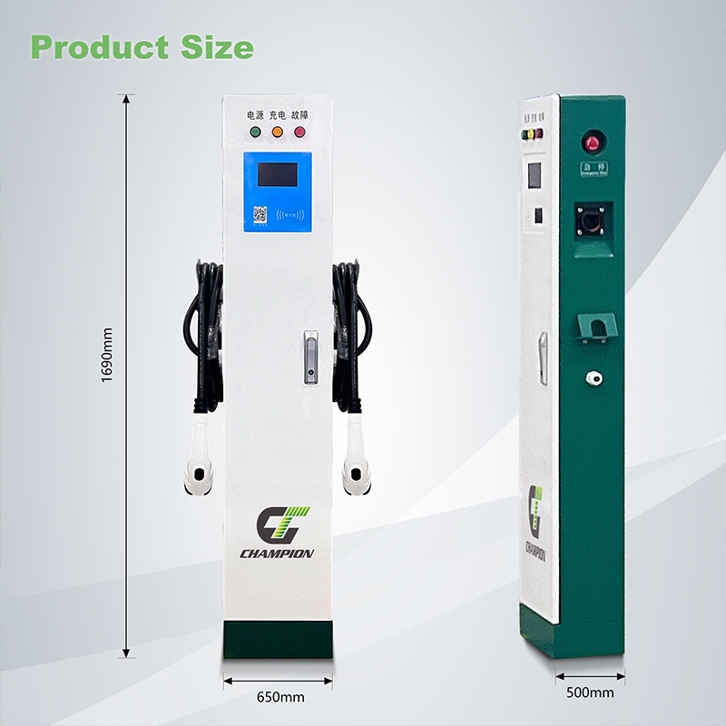AC EV Charger Commercial Easy Install Floor Mounted EV Charging Station ...