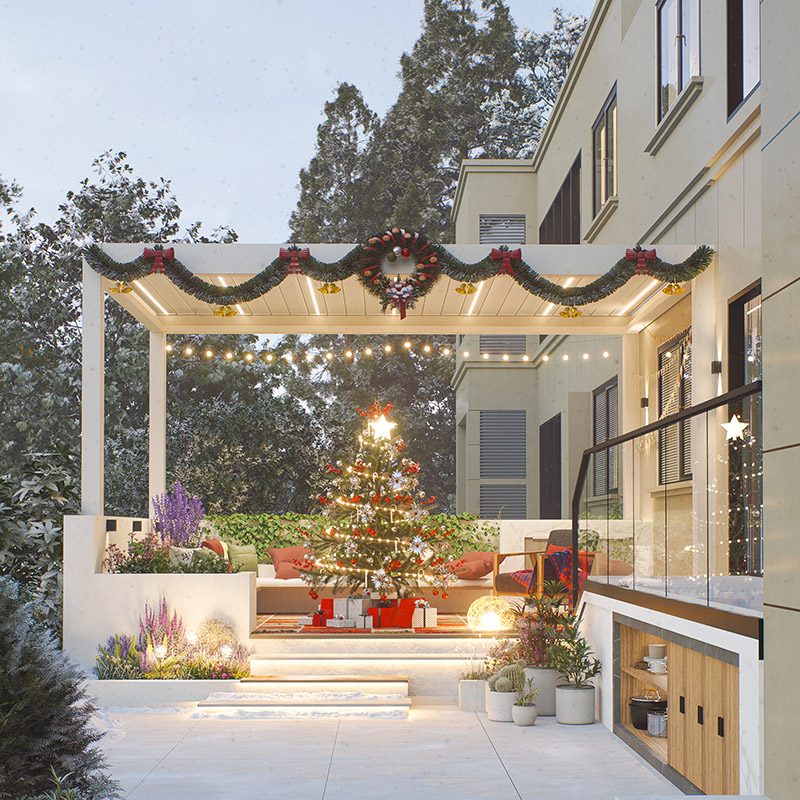 Louvered Pergola Roof Kits by LIHUE - LIHUE