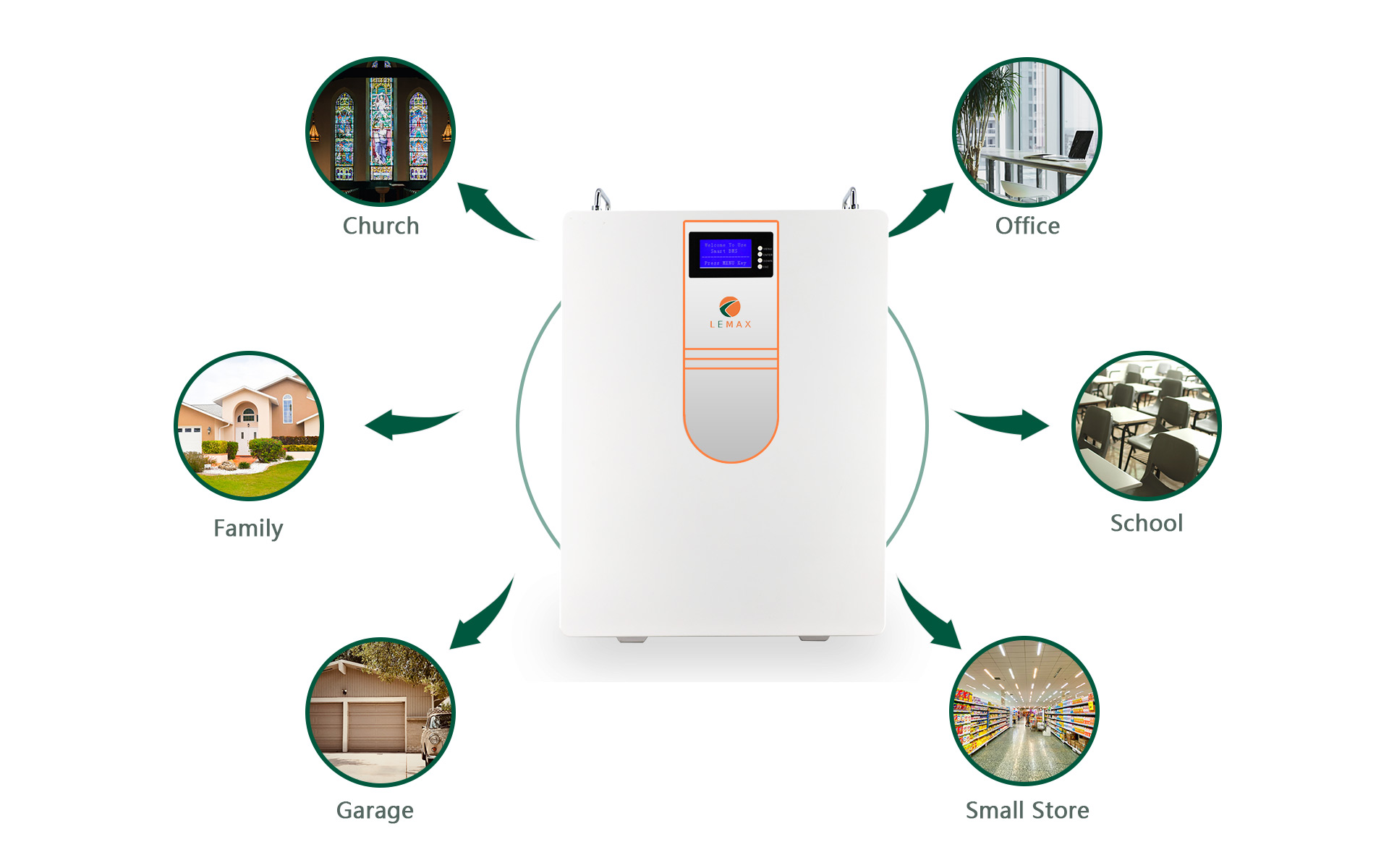 LMW-51.2V200Ah - Wall Mounted Battery LEMAX New Energy