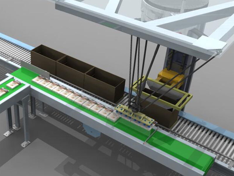 Automatic Affordable Robotic Pouch Case Packer for FFS Pouch Packaging ...