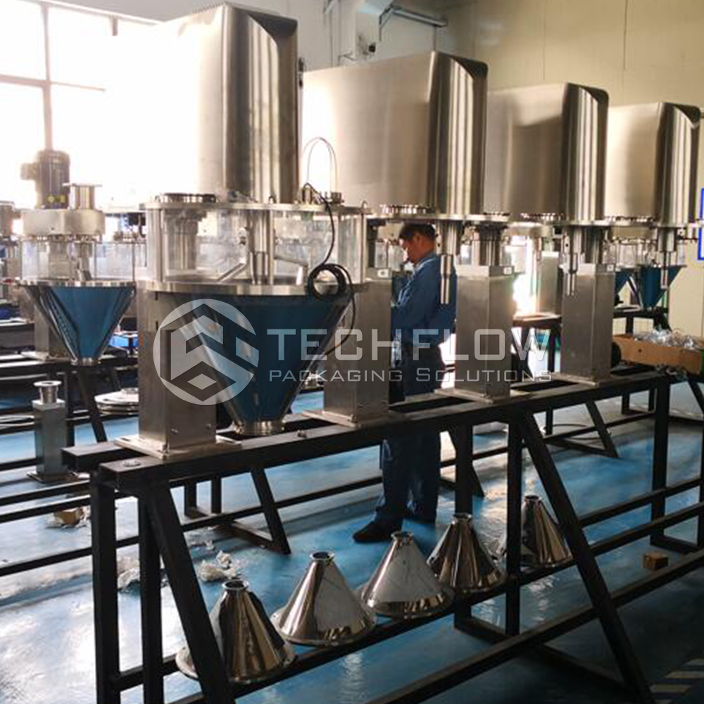 High-precision 500g Screw Metering Auger Filler Head | Techflow Pack