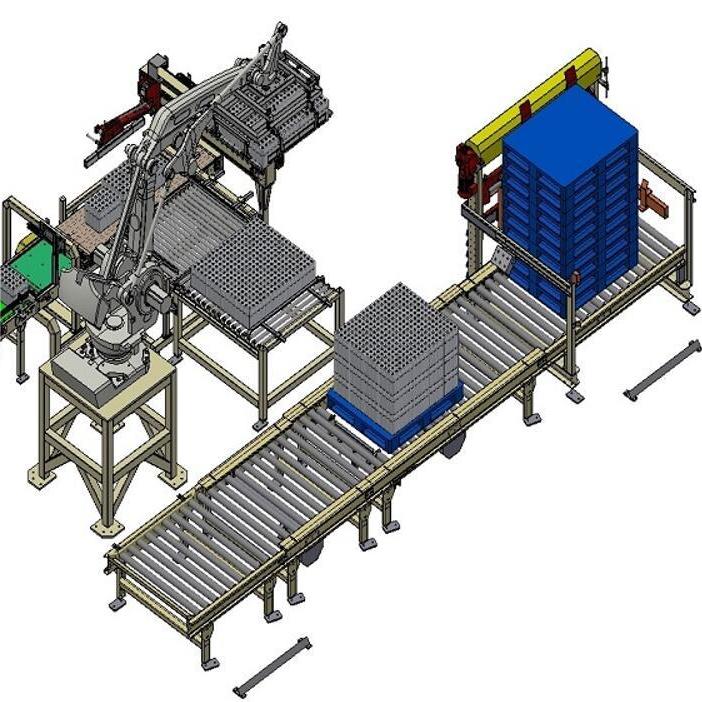 Automatic High Speed 500ml robotic case palletiser equipment supplier ...