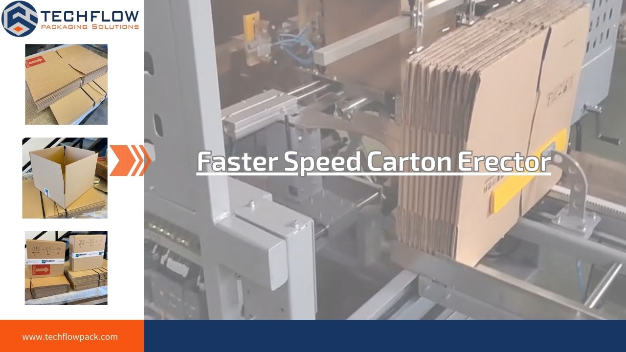 Czech Hot Sale Automatic TFP-CR18 Faster Speed Carton Erector | Techflow Pack