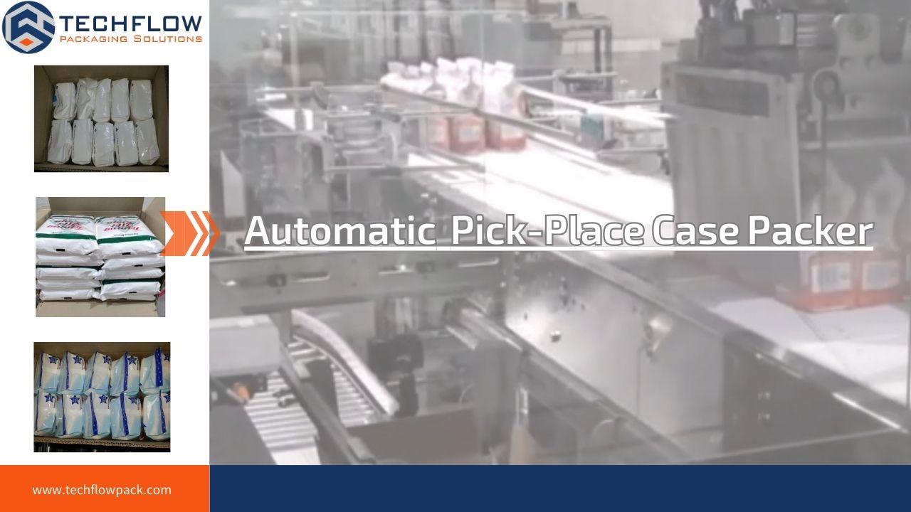Fully Automatic Multi-Function Pick And Place Case Packer | Techflow Pack