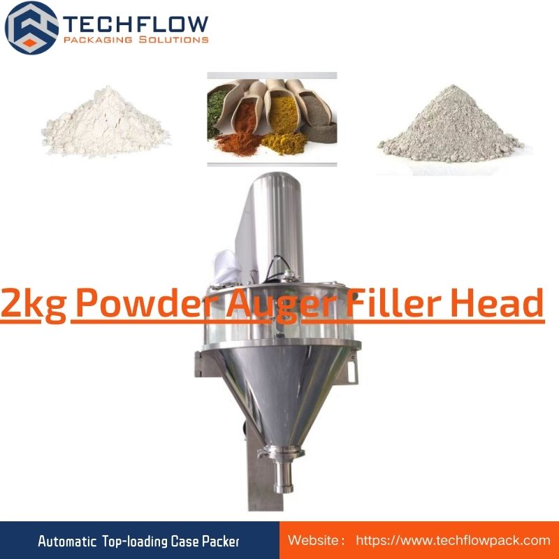 High-precision 2kg Screw Metering Auger Filler Head | Techflow Pack
