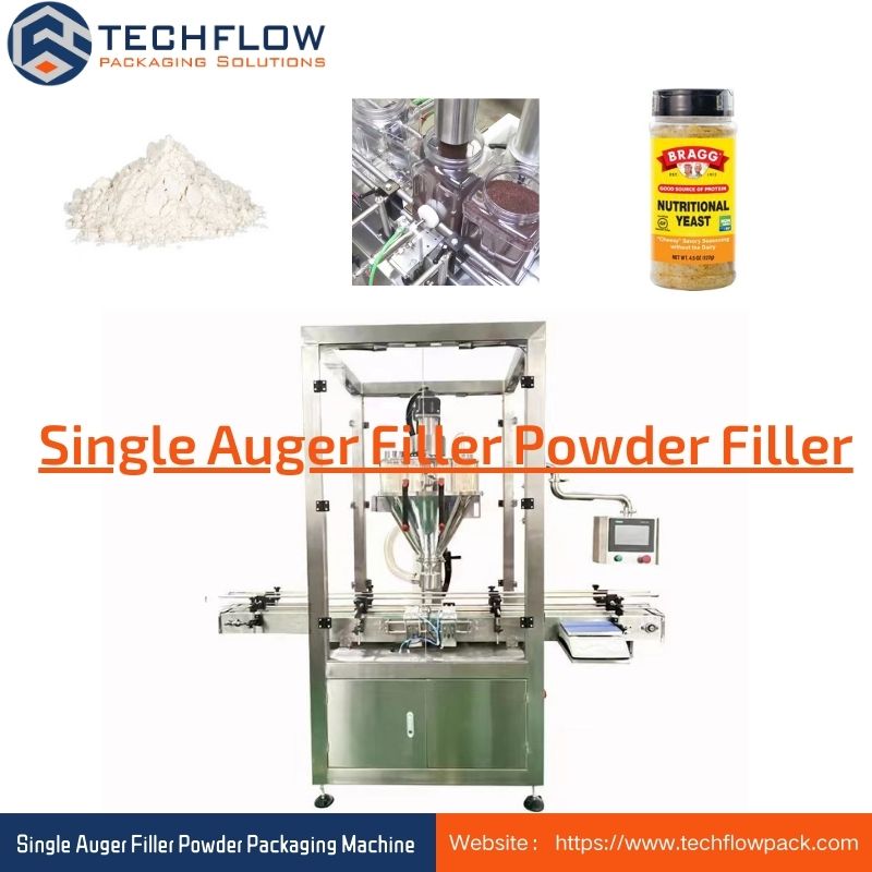 Automatic Single Auger Filler Powder Packing Machine | Techflow Pack
