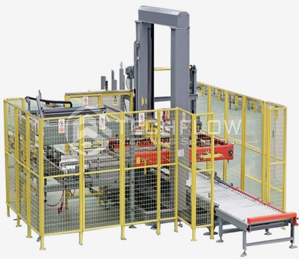 Automatic High Speed 500ml Cola Cans Tray Packing Case Packer Layers Palletizer | Techflow Pack