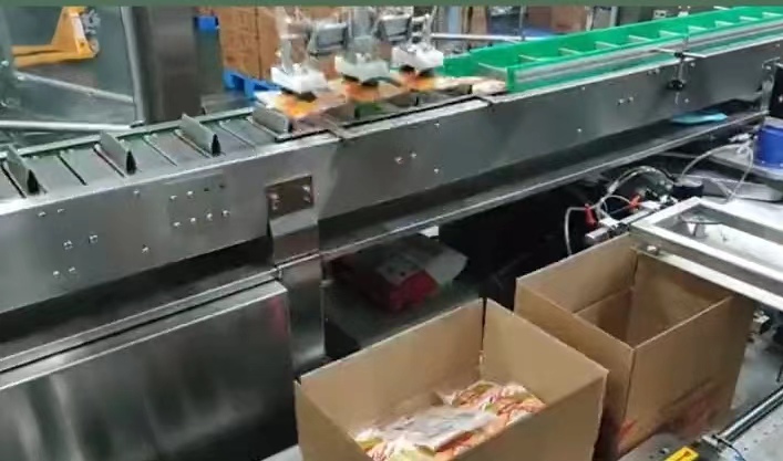 Automatic Multi-functional Delta Robot Case Packer Machine - Techflow Pack