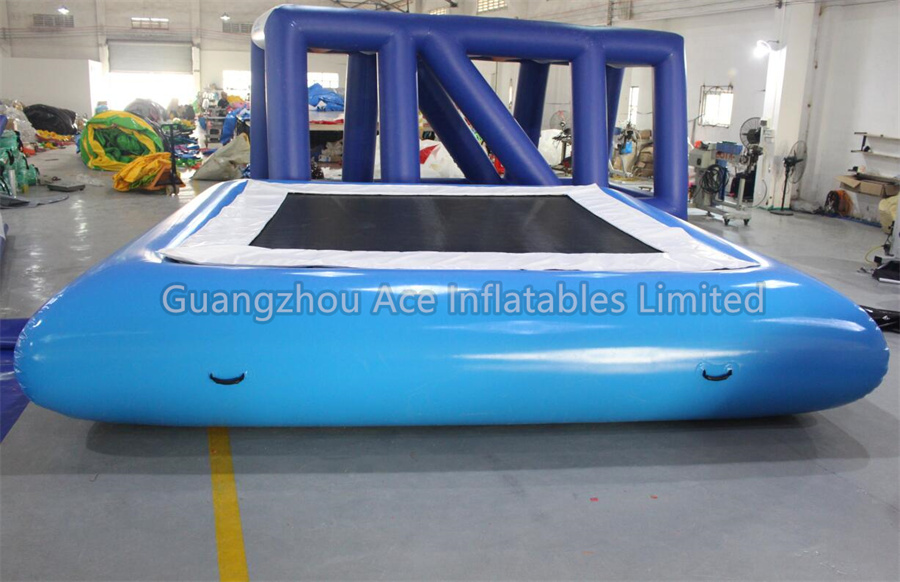 Customized Lake Sea Inflatable Jumping Trampoline Platform Inflatable ...