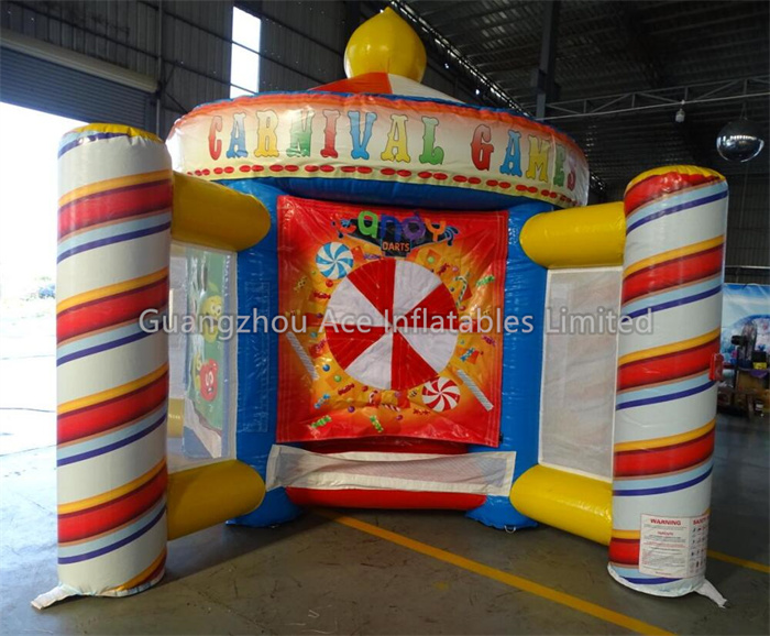 Customized Interactive Sport Game Inflatable Football Target Goal Toss ...