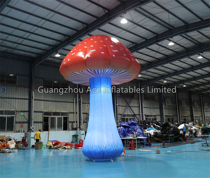 Inflatable Mushroom Model Balloon- Perfect Outdoor Yard Decoration - Ace