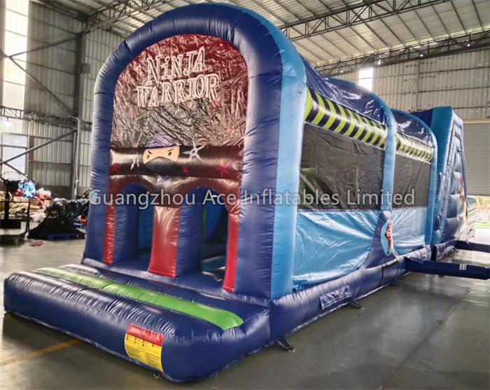 Inflatable Ninja Warrior Obstacle Course Fun Run Game for Sale - Ace