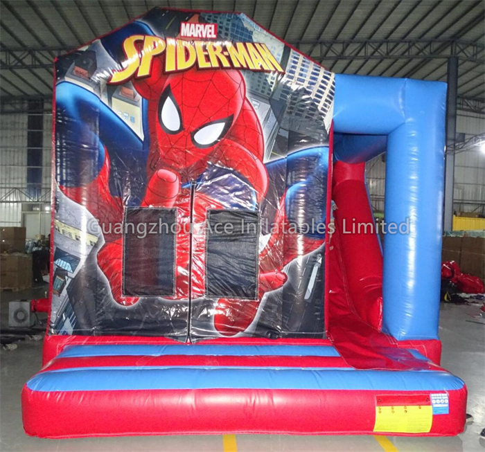 Inflatable Spiderman Bouncy Castle Combo Slide for Kids - Ace