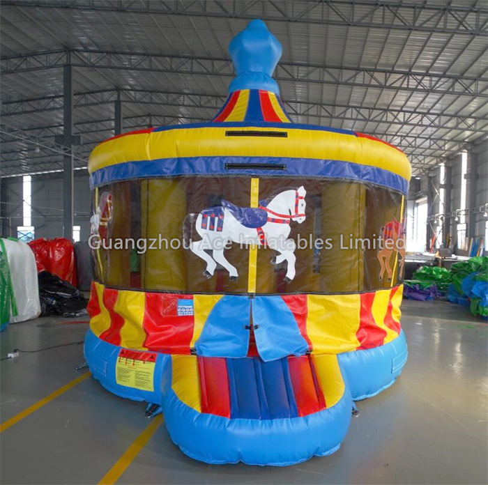 Commercial Inflatable Carousel Bouncer Bounce House for Kids Party - Ace