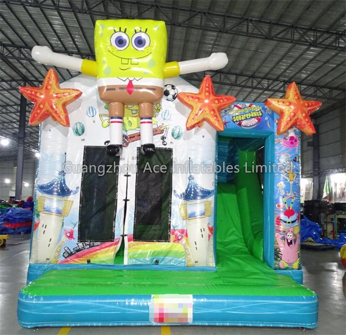 SpongeBob Inflatable Jumping Bouncy Castle Combo Slide | Ace