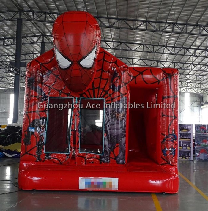 Swing into Superhero Fun: Unveil the Spiderman Inflatable Combo Slide ...