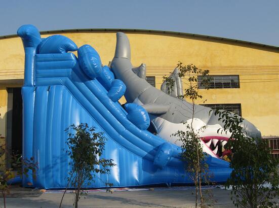 Great White Shake Inflatable Dry Slide Jaws Inflatable Slides