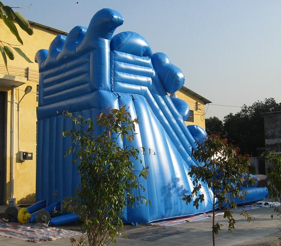 Great White Shake Inflatable Dry Slide Jaws Inflatable Slides