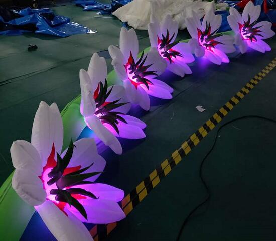 Inflatable Lily Flower Chain Blow Up Flower for Wedding and Events