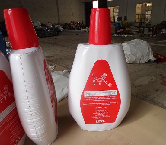 Giant Inflatable Bottle Custom Airtight Inflatable Cosmetic Bottle