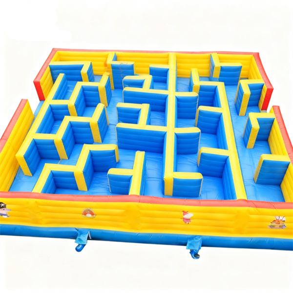 Laberinto inflable al aire libre, parque de atracciones inflable ...